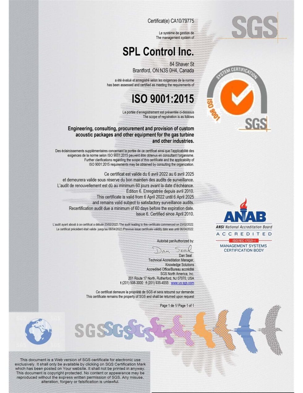 About Us - SPL Control Inc.